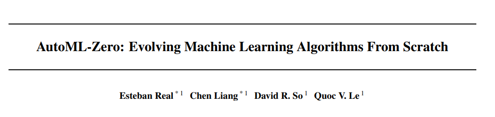 谷歌AutoML新进展，进化算法加持，仅用数学运算自动找出ML算法 - 智源社区