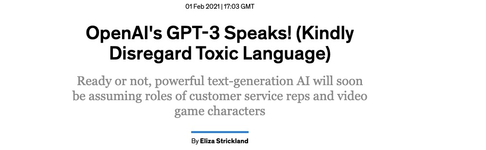 OpenAI的GPT-3说话了，请听！ - 智源社区